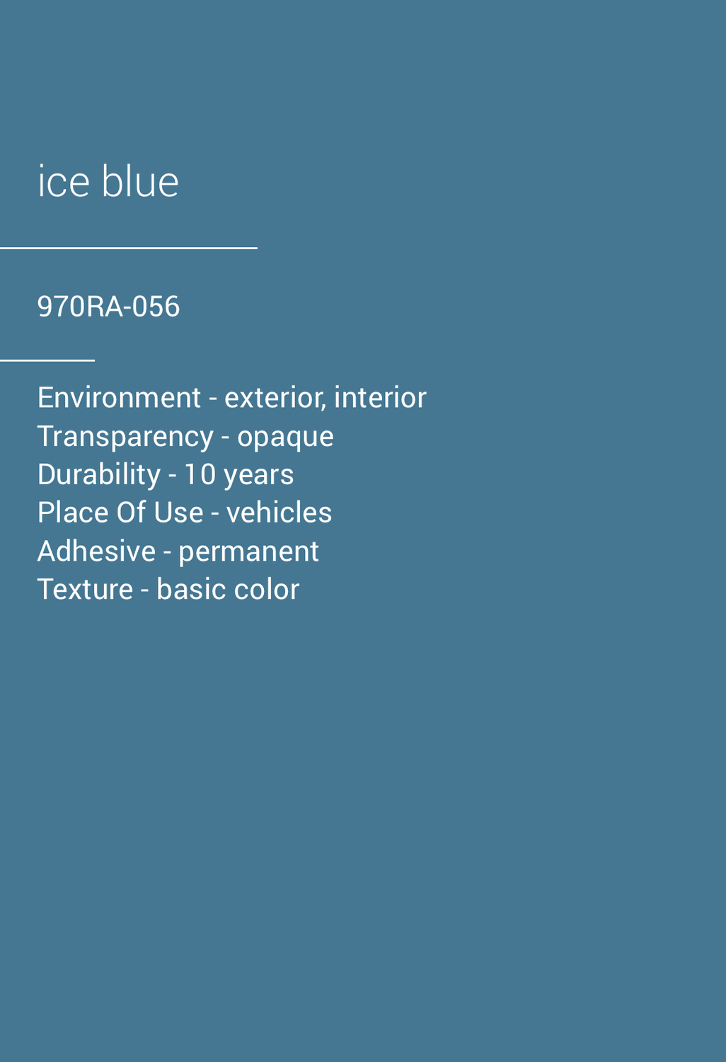 ORACAL® 970RA-056 - Ice Blue | SP Vinyl Supplies