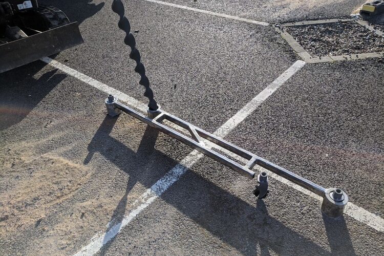 Solar Carport Foundation - Aviva Norwich | Spirafix | Ground anchors ...