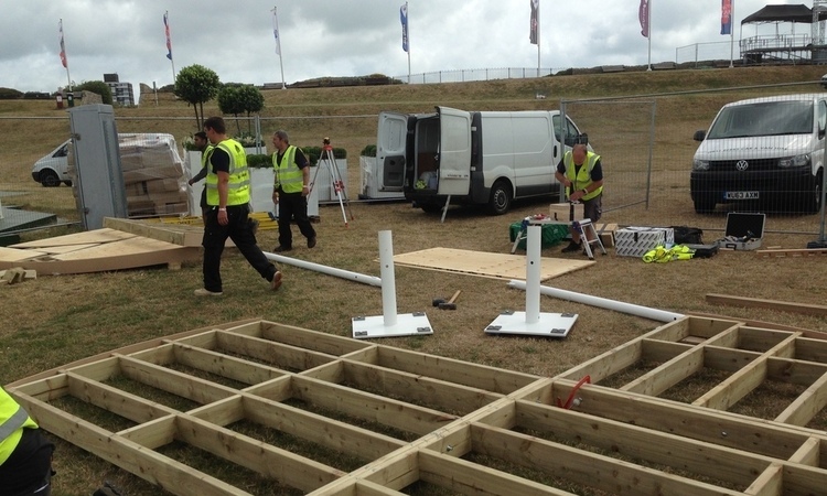 Secure fixing for temporary event structure | Spirafix | Ground anchors ...
