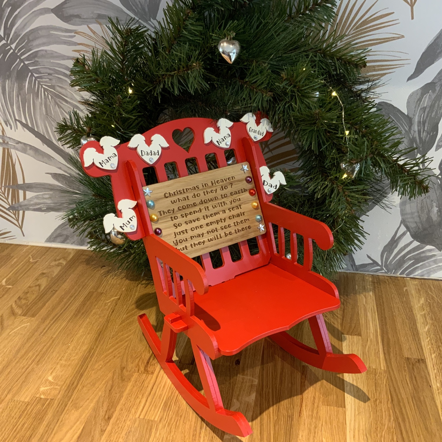 Large Christmas in Heaven Rocking Chair | Crafty Monkey | Sports Medal ...