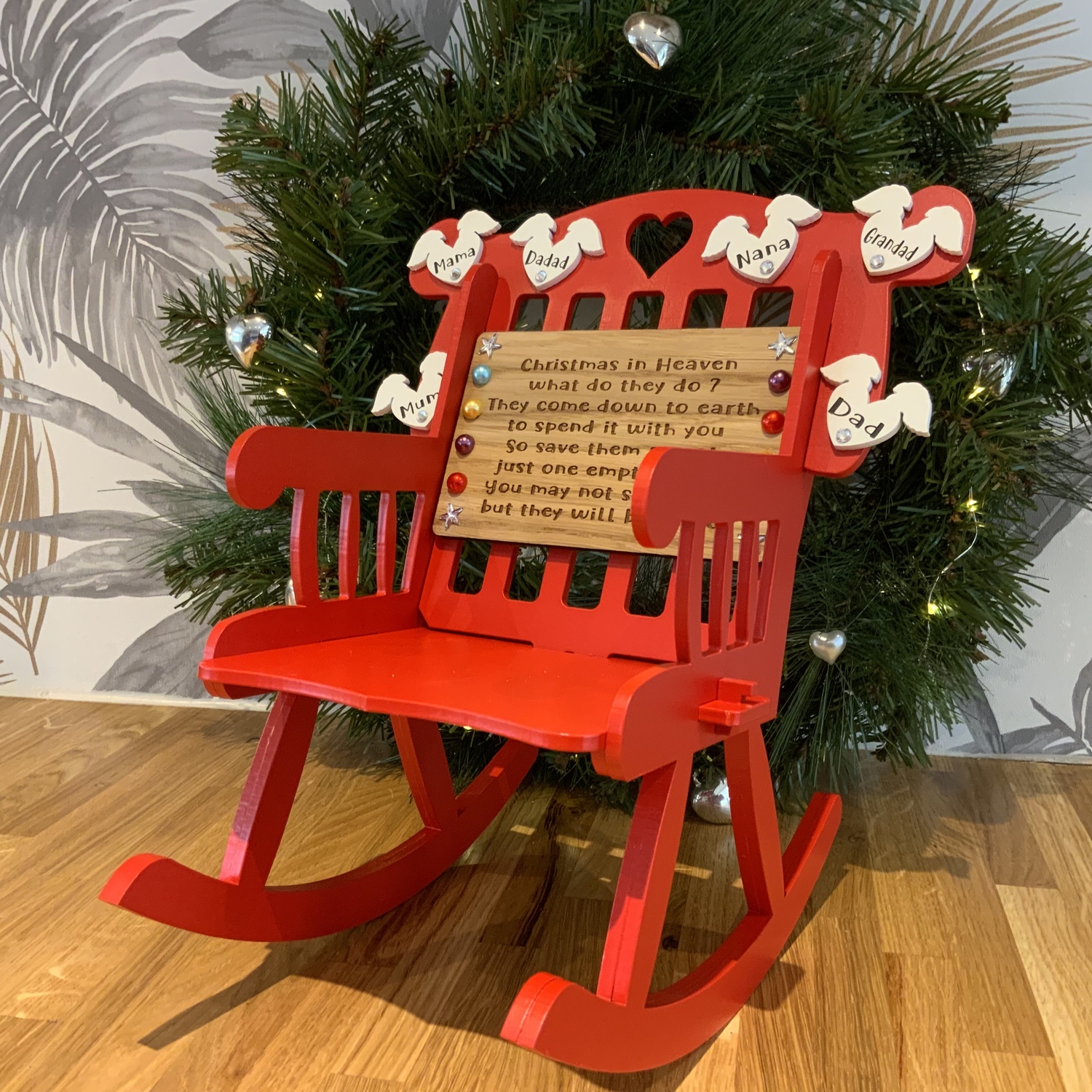 Large Christmas in Heaven Rocking Chair | Crafty Monkey | Sports Medal ...