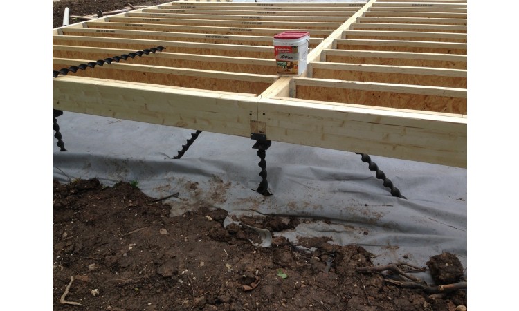 Permanent anchors for log cabins | Spirafix | Ground anchors, screws ...