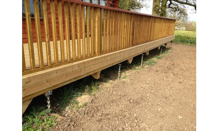 Permanent anchors for log cabins | Spirafix | Ground anchors, screws ...