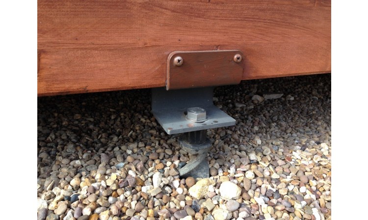 Permanent anchors for log cabins | Spirafix | Ground anchors, screws ...