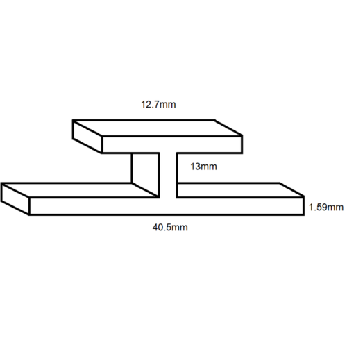 Aluminium H Sections - Shop Now - Aluminium Extrusions Online