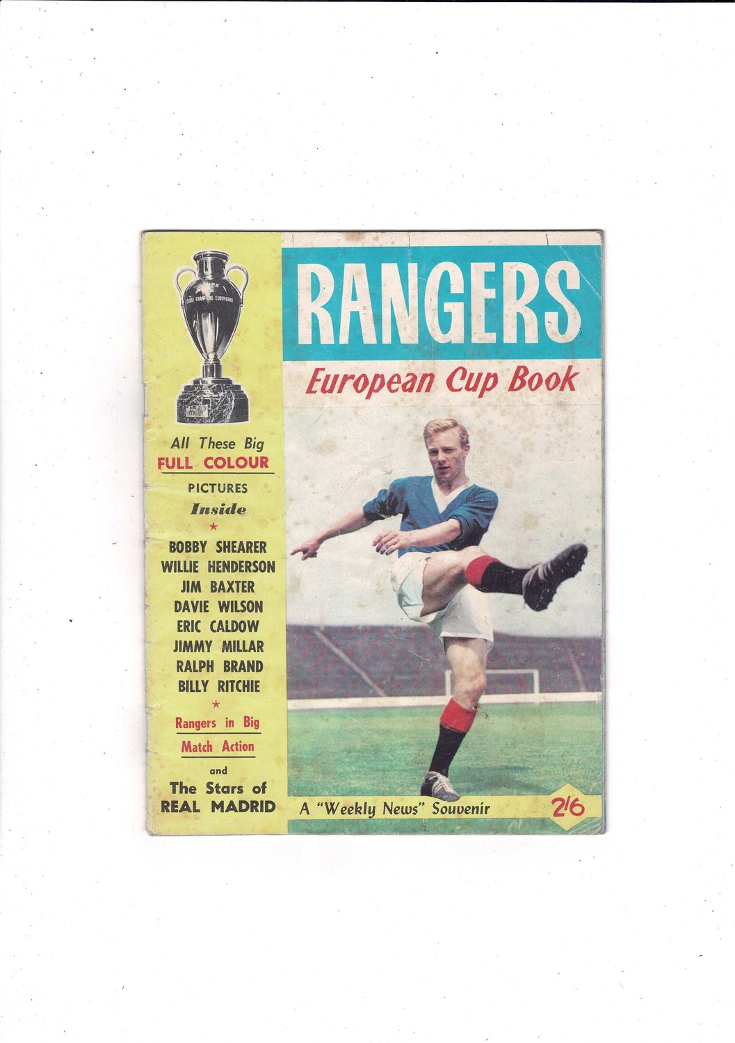 1963 Rangers European Cup Football Book | Bob's Football Programmes ...
