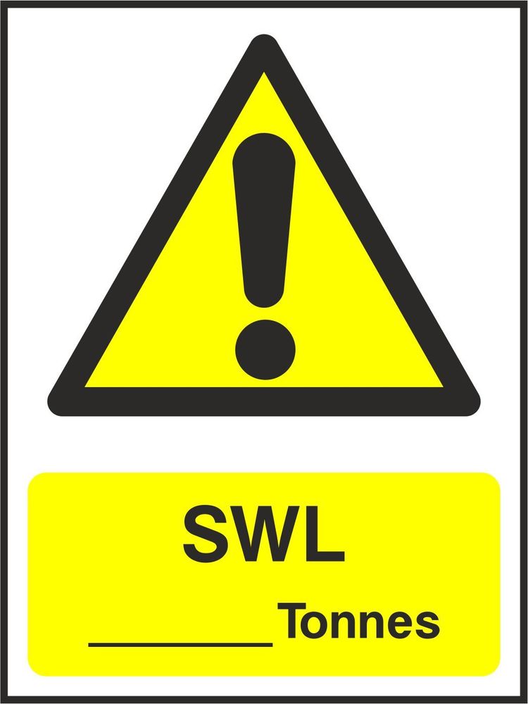 SWL Tonnes | Westcoast Signs Ltd The Home of PVC Banners, Safety Signs ...