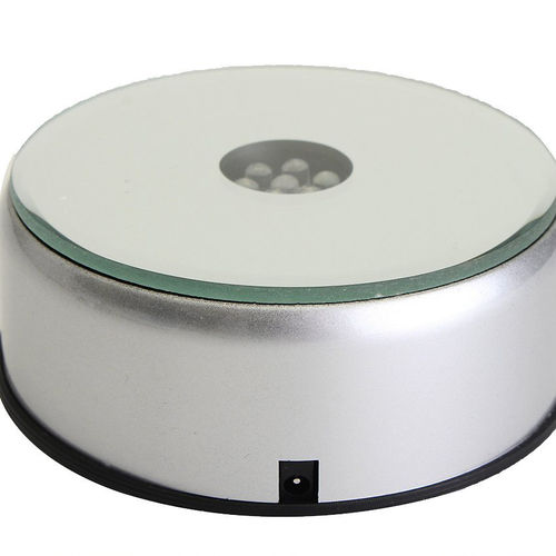 Round LED Rotating Light Base | 3D Crystal Shop | 3D-Photo Crystal | 3D ...