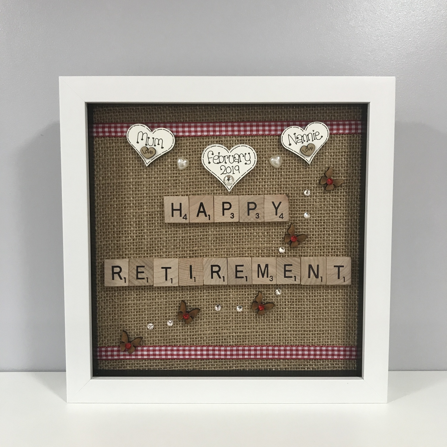 Happy retirement | Crafty Monkey | Unique Personalised Wedding Frames ...