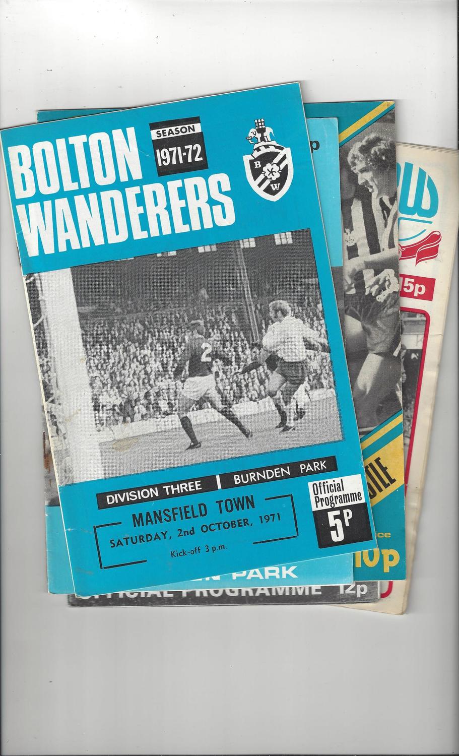 13 Bolton Wanderers home Football Programmes 1971/72 - 1996/97 | Bob's ...